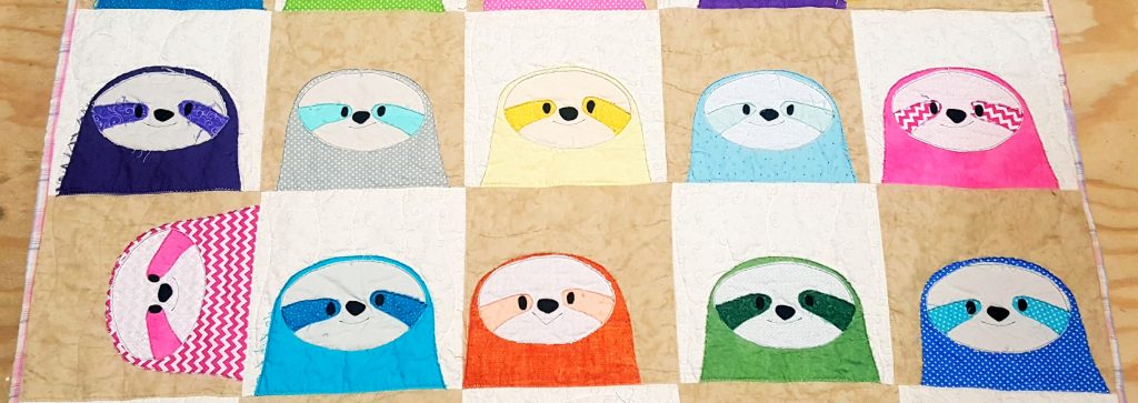 Silly Sloths Quilt - Raining Crafts & Dogs